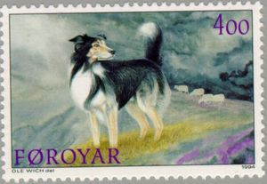 Stamp: Faroese Sheepdog (Canis lupus familiaris) (Faroe Islands(Faroese ...