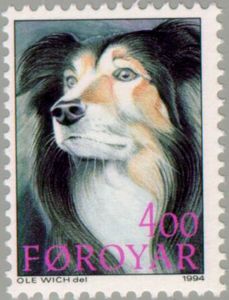 Stamp: Faroese Sheepdog (Canis lupus familiaris) (Faroe Islands(Faroese ...