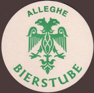 Beer Coaster: Alleghe Bierstube (Bierstube, ItalyCol:IT-000347