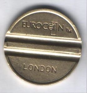 Token: Eurocoin (London) (Both Sides) (2 Grooves) (United Kingdom of ...