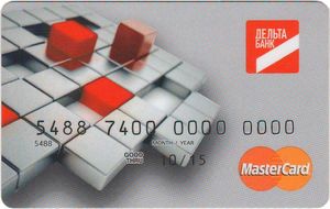 Bank Card: MasterCard Unembossed (Bank Delta, Ukraine) Col:UA-MC-0282.01