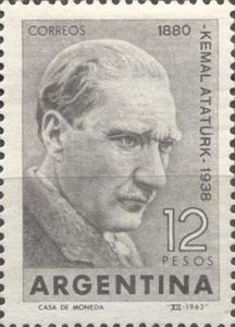 Stamp: 25 Years of the Death of Kemal Atatürk (1880-1938) (ArgentinaMi ...