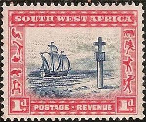 Stamp: Cape Cross (South-West Africa(Issues of S.W.A.) Mi:NA-SW 142,Sn ...