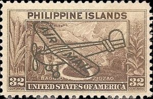 Stamp: Baguio Zigzag (Philippines(Flight Manila-Iloilo-Negros) Mi:PH ...