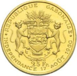 Coin: 25 CFA Francs (Gabon(1960~Today - Numismatic Products) WCC:km2