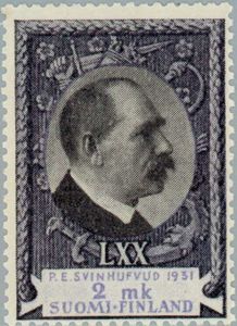 Stamp: 70th Birthday of Pehr Evind Svinhufvud, President 1931-1937 ...