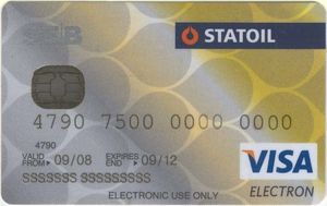 Bank Card: Visa Electron "StatOil" (SEB Vilniaus, Lithuania) Col:LT-VE-0013