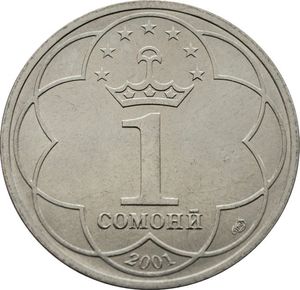 Coin: 1 Somoni (Tajikistan(2000~Today - Circulation - Somoni) WCC:km7