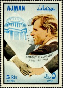 Stamp: Robert F. Kennedy, Handshake, Capitol Building in Washington ...