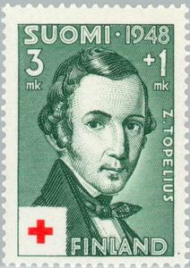 Stamp: Zacharias Topelius (1818-1898), Poet (Finland(Red Cross - 1948 ...