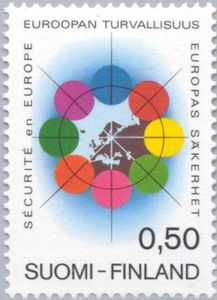 Stamp: European Security Conference in Helsinki (FinlandMi:FI 715,Sn:FI ...