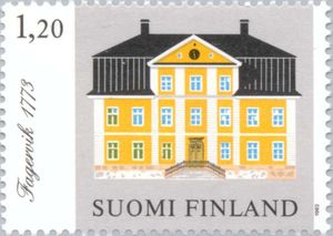 Stamp: Fagervik Manor (1773) Inkoo (Finland(Finnish Manors 1982) Mi:FI ...
