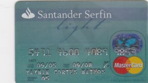 Bank Card: Light (Banco Santander, MexicoCol:MX-MC-0032.02
