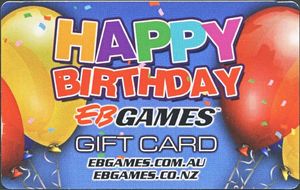 Gift Card: Happy Birthday (EB Games, Australia(Birthday card) Col:AU ...