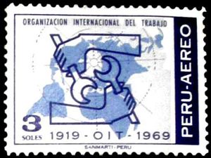 Stamp: International Labor Organization (Peru(I.L.O. (International ...