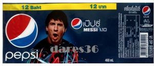 Etiqueta de bebida: Pepsi - Lionel Messi Promo (Pepsi Ltd, TailandiaCol ...