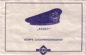 Sugar Packet: "Baret" - korps Luchtwachtdienst (Netherlands(Weapons ...
