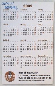 Calendario de Bolsillo: Daft Punk (España(Discos Revolver) Col:ESP-2009 ...