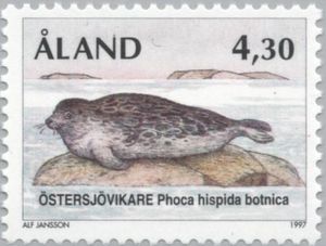 Stamp: Baltic Ringed Seal (Phoca hispida botnica) (Åland Islands(Fauna ...