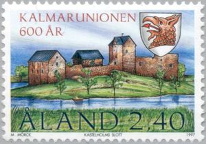 Stamp: Union of Kalmar (Åland IslandsMi:AX 129,Sn:AX 136,Yt:AX 129,Sg ...