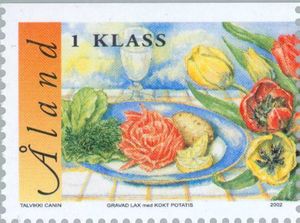 Stamp: Meals (Åland Islands(Meals) Mi:AX 203,Sn:AX 203a,Yt:AX 203,Sg:AX ...