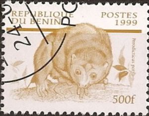 Stamp: West African Potto (Perodicticus potto) (Benin(Wildlife) Mi:BJ ...