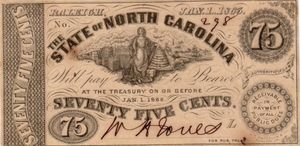 Banknote: 75 Cents (United States of America(Specialized Issues - North ...