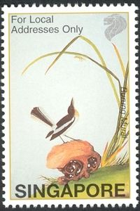 Stamp: Burung Mural (Singapore(William Farquhar Collection (Birds)) Mi ...