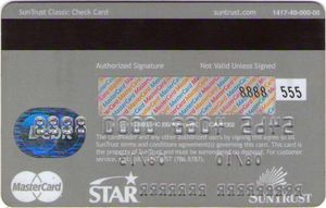 Bank Card: MasterCard Debit "SunTrust" (SunTrust, United States of ...