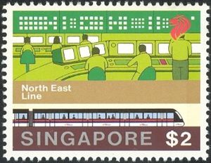 Stamp: MRT - North East Line (Singapore(MRT - North East Line) Mi:SG ...
