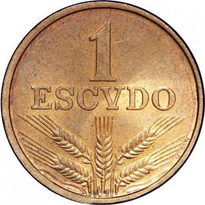 Moeda: 1 Escudo (Portugal(1926~1986 - Estado Novo (Circulation)) WCC:km597