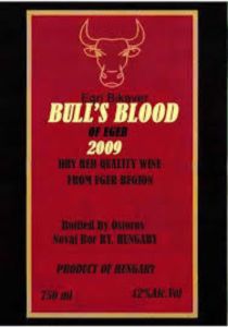 Drink Label: Bull's Blood (Bull's Blood of Eger, Hungary) Col:HU-WINE ...