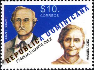 Stamp: Juan José Duarte and Manuela Diaz (Dominican Republic(Duarte ...