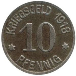 Coin: 10 Pfennig (German Notgeld: C Cities(Coblenz Notgeld) Col:DE-NC ...