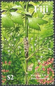 Stamp: Balaka Palm (Balaka seemaunii) (Fiji(Endemic Palm - Balaka Palm ...