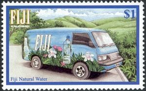 Stamp: Local Delivery Van (Fiji(Fiji Natural Water Industry) Mi:FJ 1024 ...