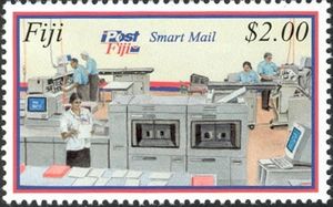 Stamp: Smart Mail Installation (Fiji(New Mail Centre) Mi:FJ 1033,Sn:FJ ...