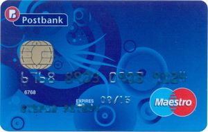 Bank Card: Postbank Maestro Blue – 0511 (Postbank, BulgariaCol:BG-MS ...