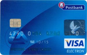 Bank Card: Postbank Visa Electron - 06/10 (Postbank, BulgariaCol:BG-VE ...