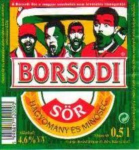 Drink Label: Borsodi sör (Borsodi Sörgyár, HungaryCol:HU-BEER-000034