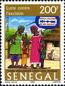 Stamp: Medicine (Health Campaigns) (Senegal(Fight against Excision) Mi ...