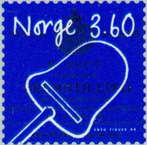 Stamp: Cheese slicer (Norway(Norwegian Inventions) Mi:NO 1299,Sn:NO ...
