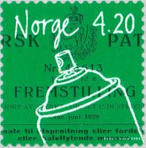 Stamp: Aerosol Can (Norway(Norwegian Inventions) Mi:NO 1354,Sn:NO 1260 ...