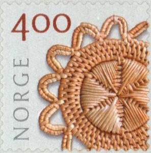 Stamp: Handicraft: Place Mat (Norway(Crafts) Mi:NO 1368,Sn:NO 1274,Yt ...