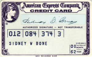Bank Card: American Express FIRST EDITION-1 (American Express, United ...