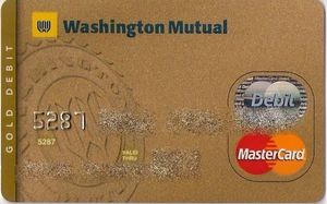 Bank Card: MasterCard Gold Debit (Washington Mutual Bank, United States ...