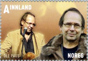Stamp: Ole Paus (Norway(Norwegian Pop Music 5) Mi:NO 1792,Sn:NO 1687,Yt ...