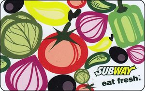 Gift Card: SUBWAY eat frech. (Subway, United States of America(Subway ...
