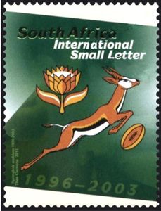 Stamp: Evolution of the Emblem (1996-2003) (South Africa(South African ...
