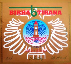 Drink Label: Beer Tirana Bjonde (Beer Tirana SH.P.K, AlbaniaCol:AL-BEER ...